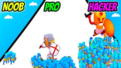 Crowd Fight D NOOB Vs PRO Vs HACKER YouTube