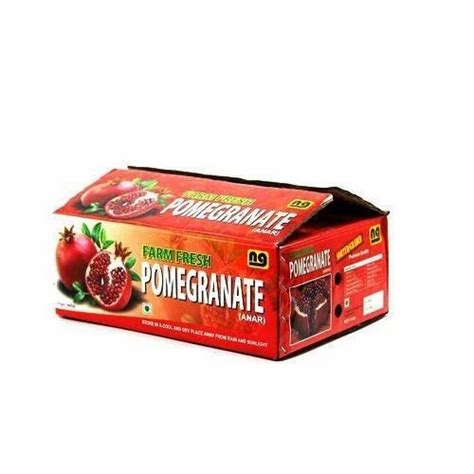 Printef Pomegranate Corrugated Box At ₹ 20box Fruit And Vegetable