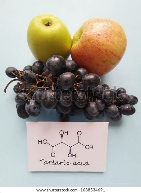 Structural Chemical Formula Tartaric Acid Molecule Stock Photo 1638534691 Shutterstock