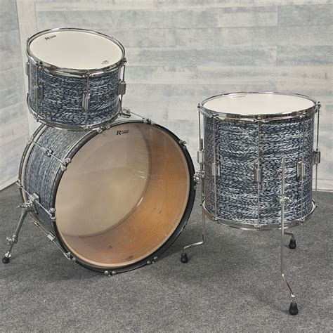 Rogers Tower 3pc Drum Set Sky Blue Onyx