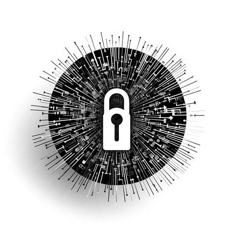 Premium Ai Image Secured Secrets A Monochrome Encryption Icon On White Background