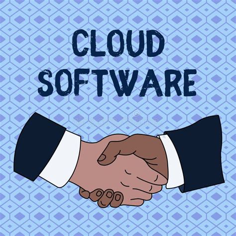 Handwriting Text Cloud Software Concept Meaning Programs Used In Storing Accessing Data Over