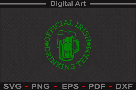 Official Irish Drinking Team Svg File Graphic By Digitalart · Creative Fabrica