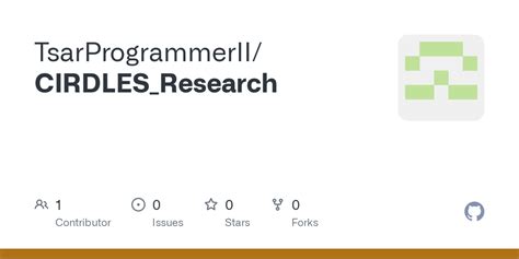Github Tsarprogrammerii Cirdles Research
