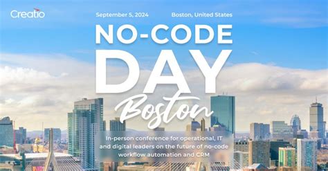 Creatio On Linkedin Creatio Nocodedays Nocodedayboston Nocode Genai Workflowautomation