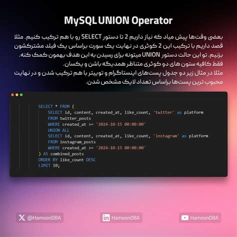 Hamoon Mohammadian Pour On Linkedin Mysql Mysqltip