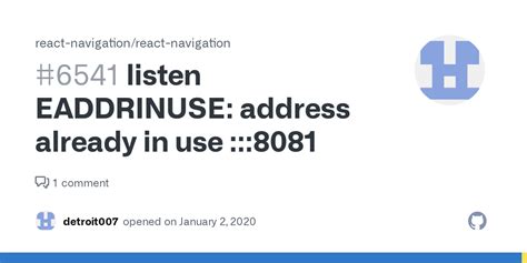 Listen Eaddrinuse Address Already In Use Issue React