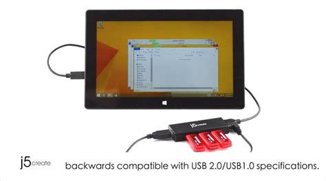 J5create JUH340 4 Port Powered USB 3 0 Data Hub W 2ft Extended Cable 15W Power Adapter