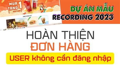 Tạo đơn Hàng Không Cần đăng Nhập Lập Trình Php And Mysql Dự án Mẫu