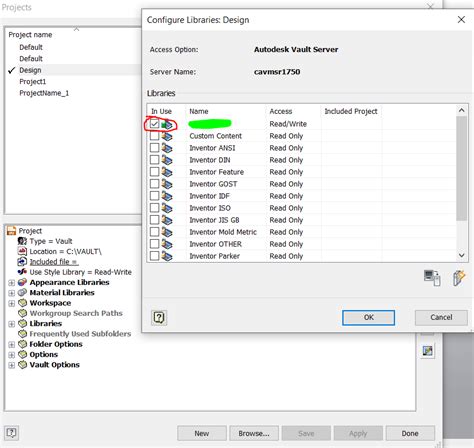 inventor content center reserves the name of deleted parts autodesk