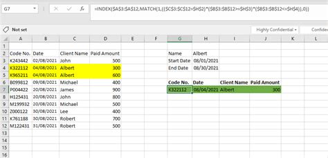 Excel Index Match To Return Multiple Results Based On Date Range And Name Criteria Stack