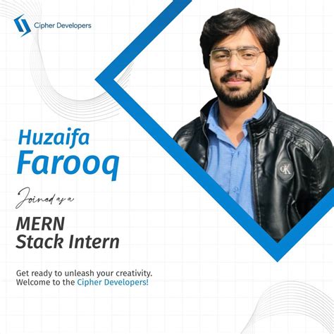 Huzaifa Farooq On Linkedin Newbeginnings Softwaredeveloper Mernstack Fullstack