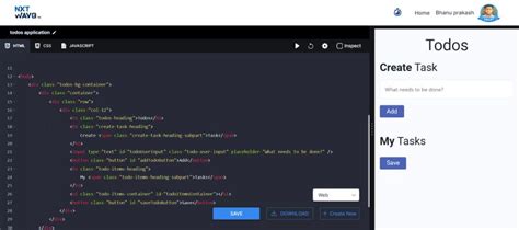 Bhanu Prakash On Linkedin This Is The Todos Web Application Where Html Css Javascript