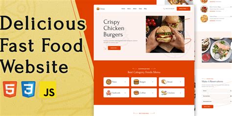 How To Make Fast Food Website Using Html Css Js Dev Community
