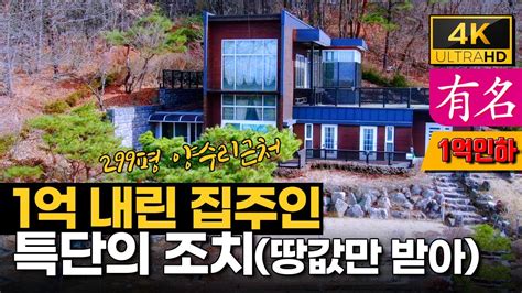 나무숲에 묻힌집 양평전원주택 대지299평 양수역차량5분거리🏡양평부동산 급매물 매매 유명부동산no4226 하남스타필드 15분거리지하벙커2대양서면 부용리 유명공인
