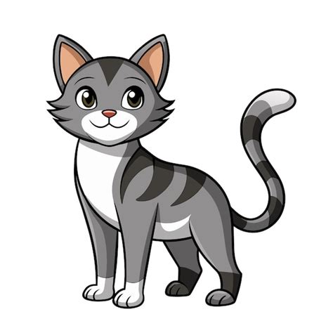 Premium Vector Cute And Funny Cat Doodle Vector Cartoon Cat Or Kitten