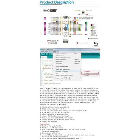 USB TYPE C Arduino Nano V3 0 CH340 ATmega 328P Atmel Mega 328 Nano V3 0