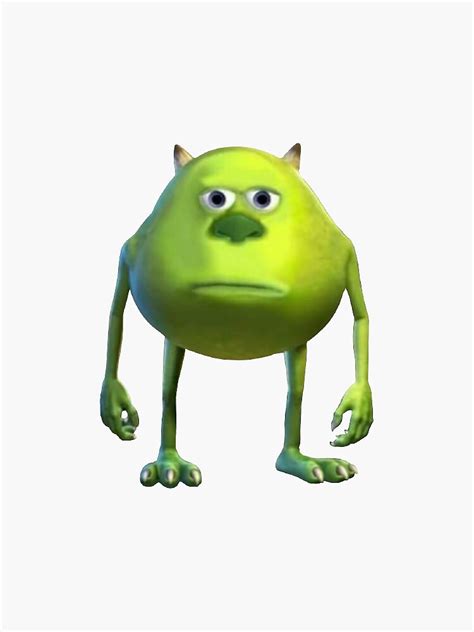 Mike Wazowski Two Eyes Sticker For Sale By Synchroskater05 Redbubble