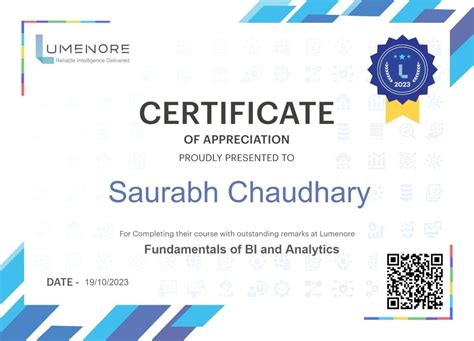Saurabh Chaudhary On Linkedin Lumenorecertified Skilldevelopment Businessintelligence… 16