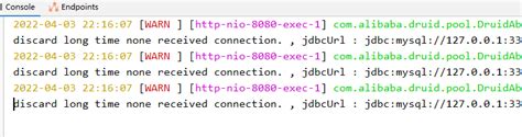 Springboot项目中discard Long Time None Received Connection报错oracle