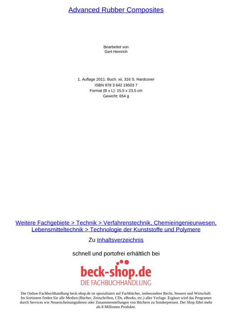 Pdf Advanced Rubber Composites Readingsample Dokumen Tips