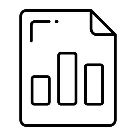 Graph Page Vector Icon Isolated On White Background 18763614 Vector Art