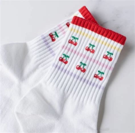 Peeking Fruit Cherry Socks Far And Wide Kamloops
