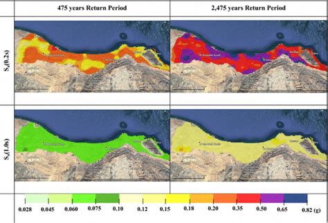 Spatial Distributions Of Spectral Acceleration Values Sa At T 02 S