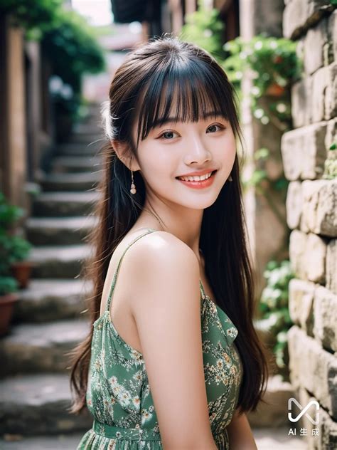 青春美少女（ai绘画）