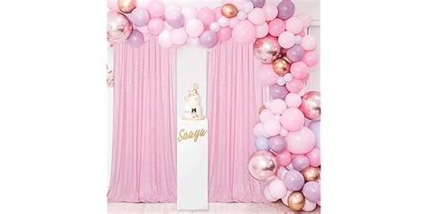 Pink Sequin Backdrop 2ftx8ft
