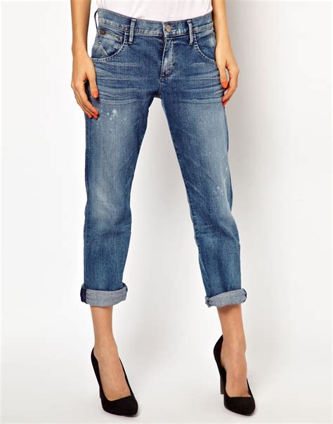 Goldsign His Jean Boyfriend Jeans in Blue | Lyst
