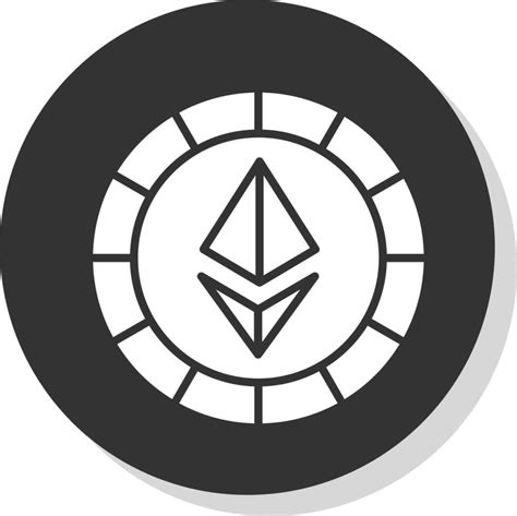 Ethereum Coins Glyph Grey Circle Icon 42809459 Vector Art At Vecteezy