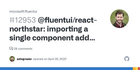 Fluentuireact Northstar Importing A Single Component Adds 1mb To