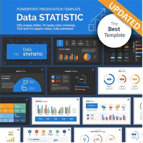 Data Statistic Powerpoint Presentation Template Easy Editable Template Shopee Malaysia