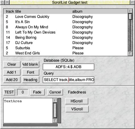 Databases RISC OS Rambles Gerph