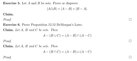 Solved Exercise Let A And B Be Sets Prove Or Disprove Chegg