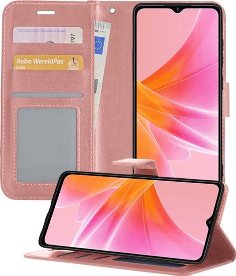 Hoesje Geschikt Voor Oppo A17 Hoesje Book Case Hoes Wallet Cover Hoes