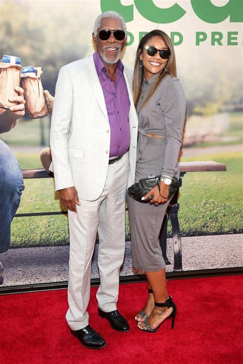 Morgan Freeman And His Granddaughter Alexis Attend The Movie Premiere
