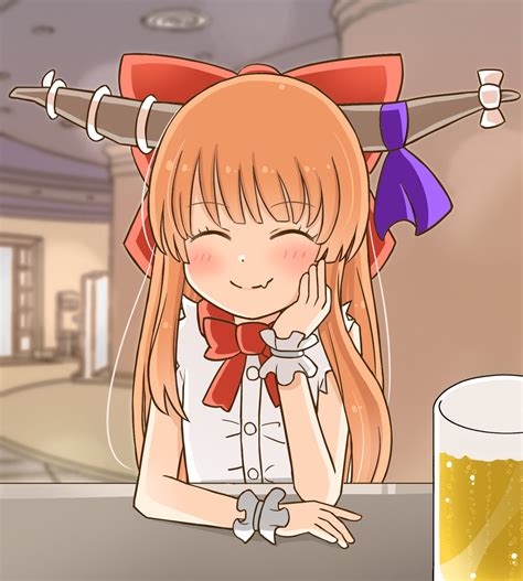 博麗神社の雑草 On Twitter Rt Ikatyusya 100日萃香ちゃん その29 週末に萃香ちゃんとサシ飲み🍺