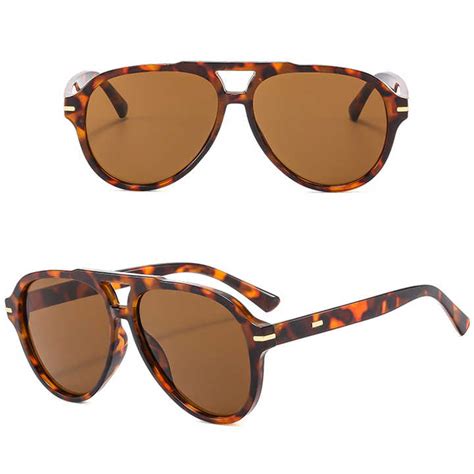 Dl Glasses Wholesale Classic Oversized Shades Double Beam Frog Frame