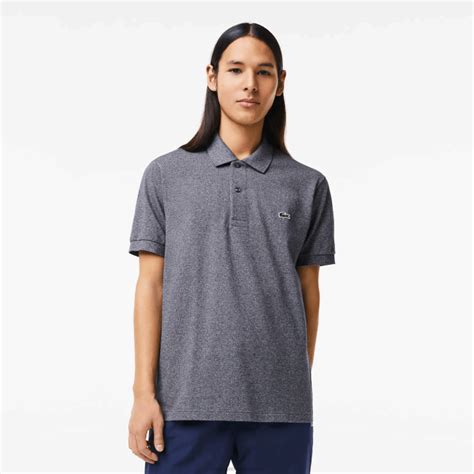 Hombres Lacoste 6f24126 Lomo Gris E8g Polo Jaspeado Original L 12 12