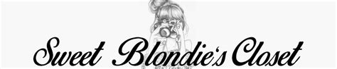 Sweet Blondies Closet