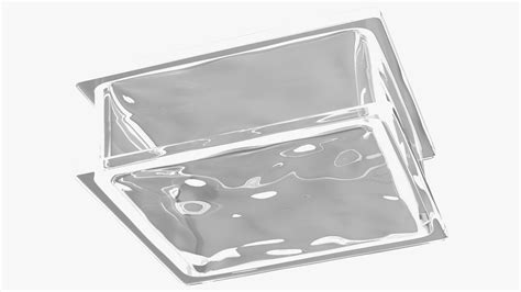 Clear Wave Glass Block 3d Model 19 3ds Blend C4d Fbx Max Ma