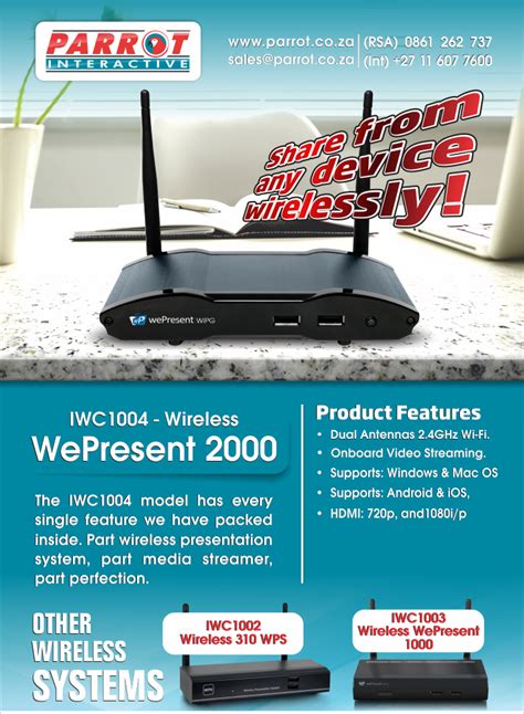 Wireless Presentation Across Platforms And Devices