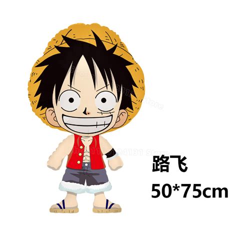 Globo Aluminio Individual Monkey D Luffy One Piece Insumos Para Fiestas