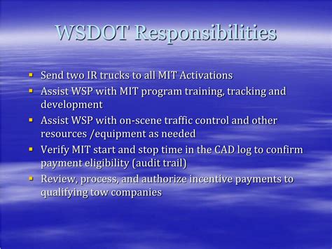 PPT WSP WSDOT MIT Program PowerPoint Presentation Free Download ID