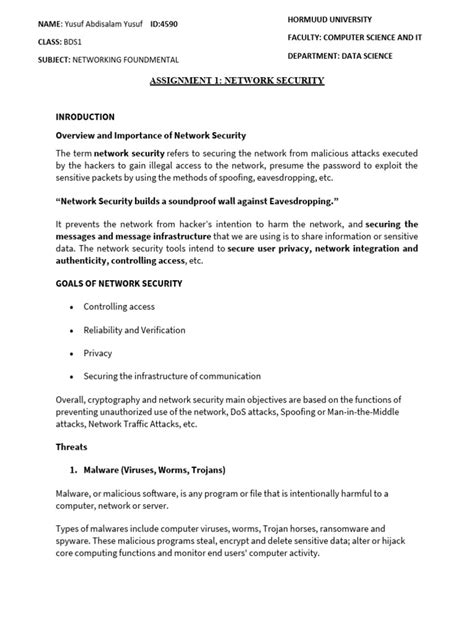 network security pdf malware security