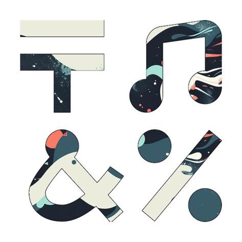 Premium Photo Image Icons Symbols Complex Illustration Background