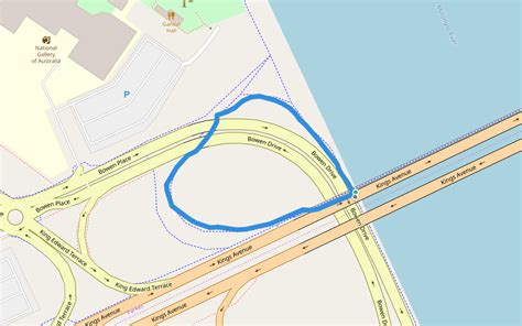 벌리 그리핀 호수 In Australian Capital Territory Walking Map