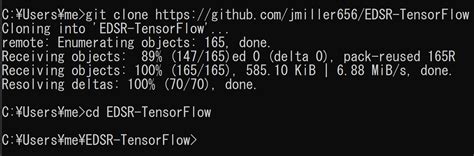 jmiller656 EDSR TensorFlow のインストールと動作確認超解像Python 3 7TensorFlow 1 15